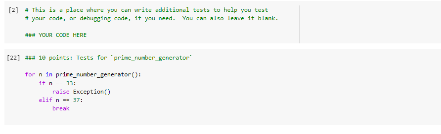 Solved Question 1: An iterator that yields all prime numbers | Chegg.com