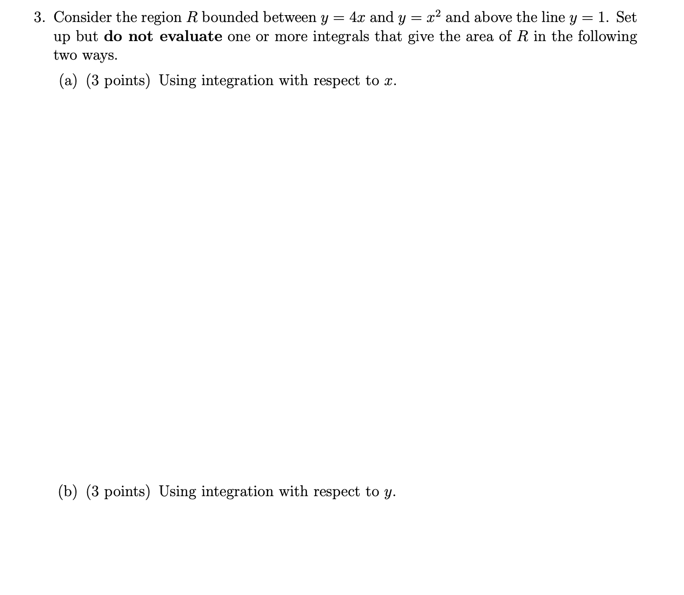 Solved 3. ﻿Consider the region \( ﻿R \) ﻿bounded between \( | Chegg.com