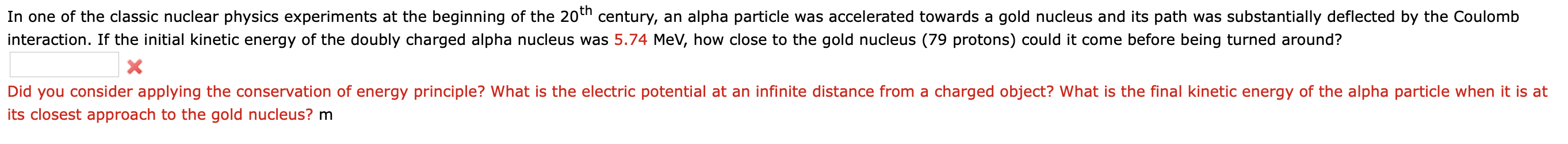 Solved In one of the classic nuclear physics experiments at | Chegg.com