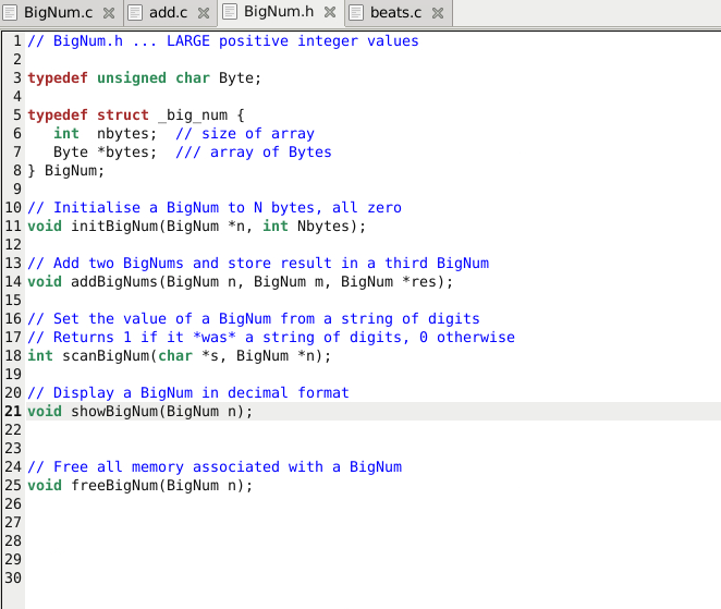 Solved Exercise: BigNum You are required to complete the | Chegg.com