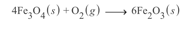 Solved 0 700 G Of Fe3o4 Reacts With Excess O2 To Give Fe2o3