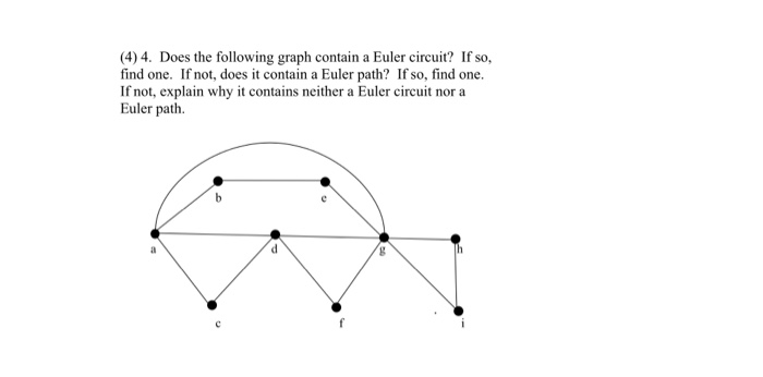 Solved (4) 3. Does the following graph contain a Hamilton | Chegg.com