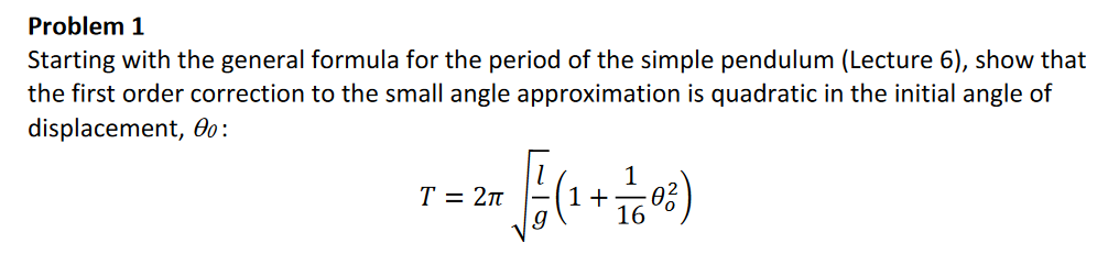 Solved Starting with the general formula for the period of | Chegg.com