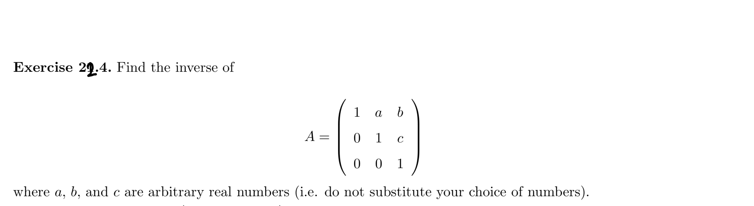Solved Exercise 22.4. ﻿Find the inverse | Chegg.com