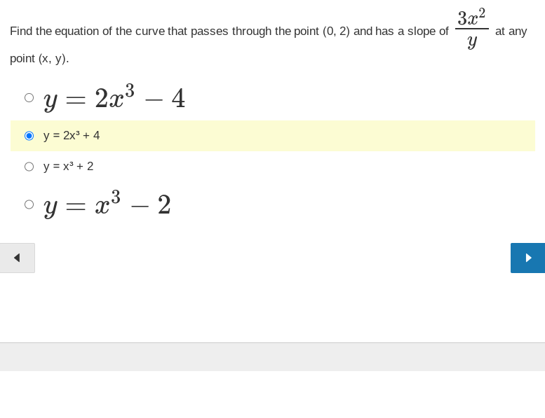 Solved Find the equation of the curve that passes through | Chegg.com