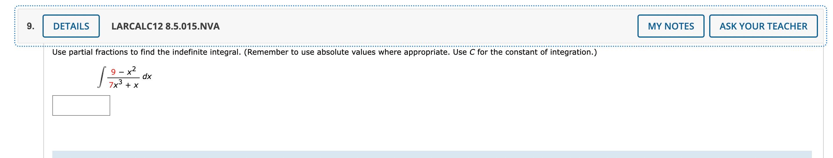 Solved LARCALC12 8.5.015.NVA fractions to find the | Chegg.com
