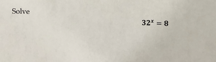 Solved Solve 32* = 8 | Chegg.com