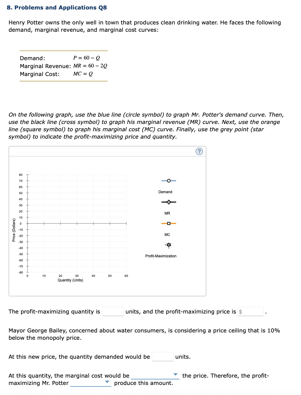 Solved 8. Problems and Applications Q8 Henry Potter owns the | Chegg.com