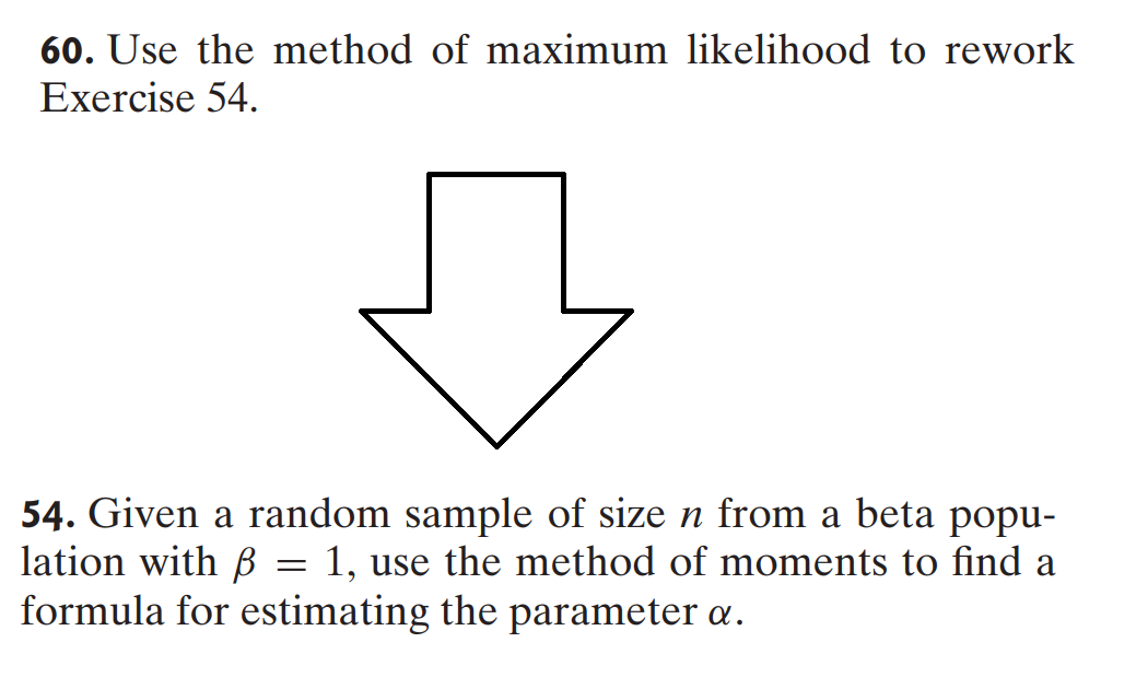 Solved 60. Use the method of maximum likelihood to rework | Chegg.com