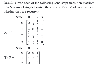 Solved 28.4-2. Given each of the following (one-step) | Chegg.com