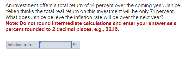 Solved An investment offers a total return of 14 percent | Chegg.com