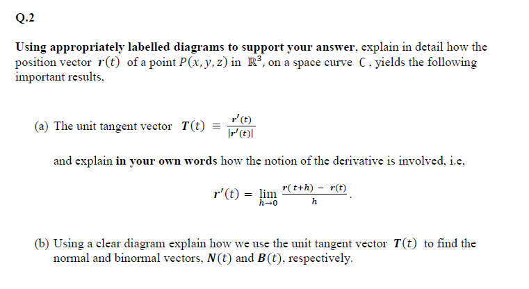 Solved Using appropriately labelled diagrams to support your | Chegg.com