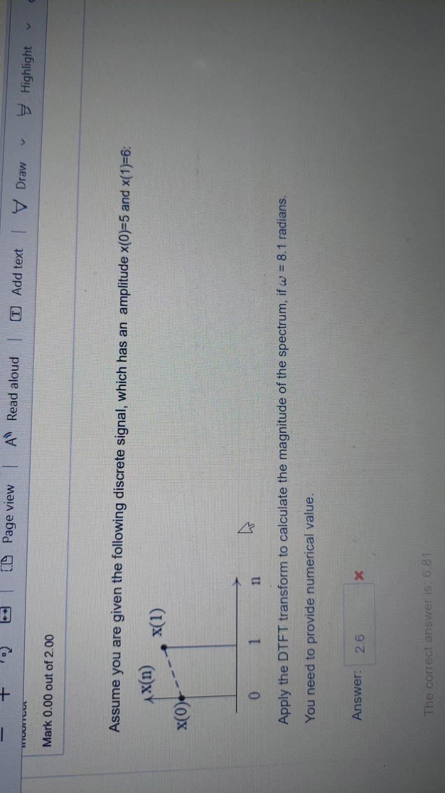 Solved Assume you are given the following discrete signal, | Chegg.com