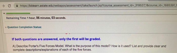 Solved https://bblearn astate.edu/webapps/assessment/take | Chegg.com
