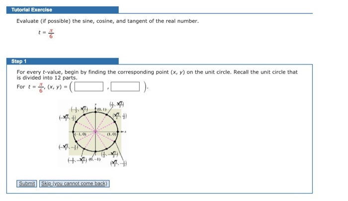 Solved Tutorial Exercise Evaluate (if possible) the sine, | Chegg.com Solved Tutorial Exercise Evaluate (if possible) the sine, | Chegg.com