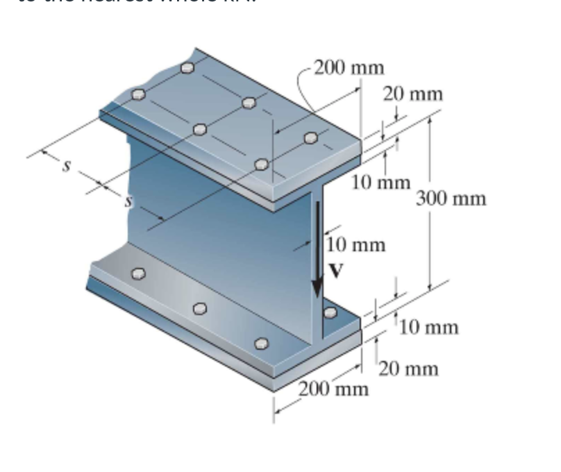 Solved An I-beam is strengthened by bolting a plate to the | Chegg.com