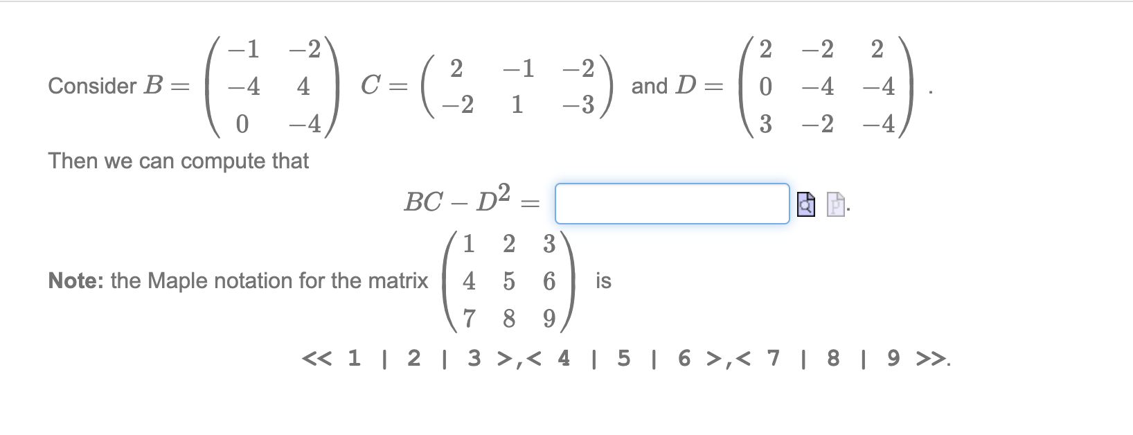 Solved 2 -2 2 2 = E 290-(373 C= -1 Consider B -4 4 0 -4 Then | Chegg.com