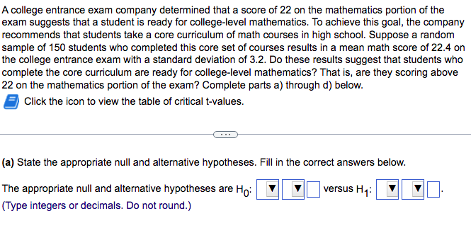 Solved A college entrance exam company determined that a | Chegg.com Solved A college entrance exam company determined that a | Chegg.com