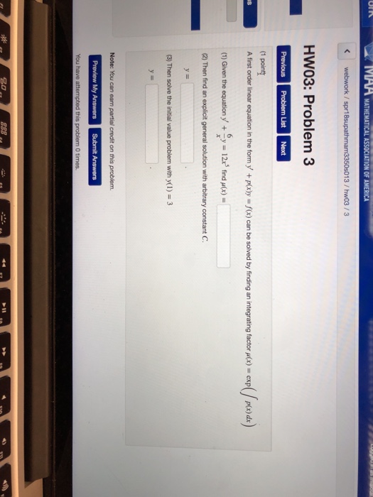 Solved 3 / hw03/3 HW03: Problem 3 | Chegg.com
