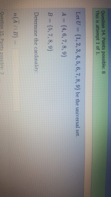 Solved Question 14. Points possible: 8 This is attempt 1 of | Chegg.com