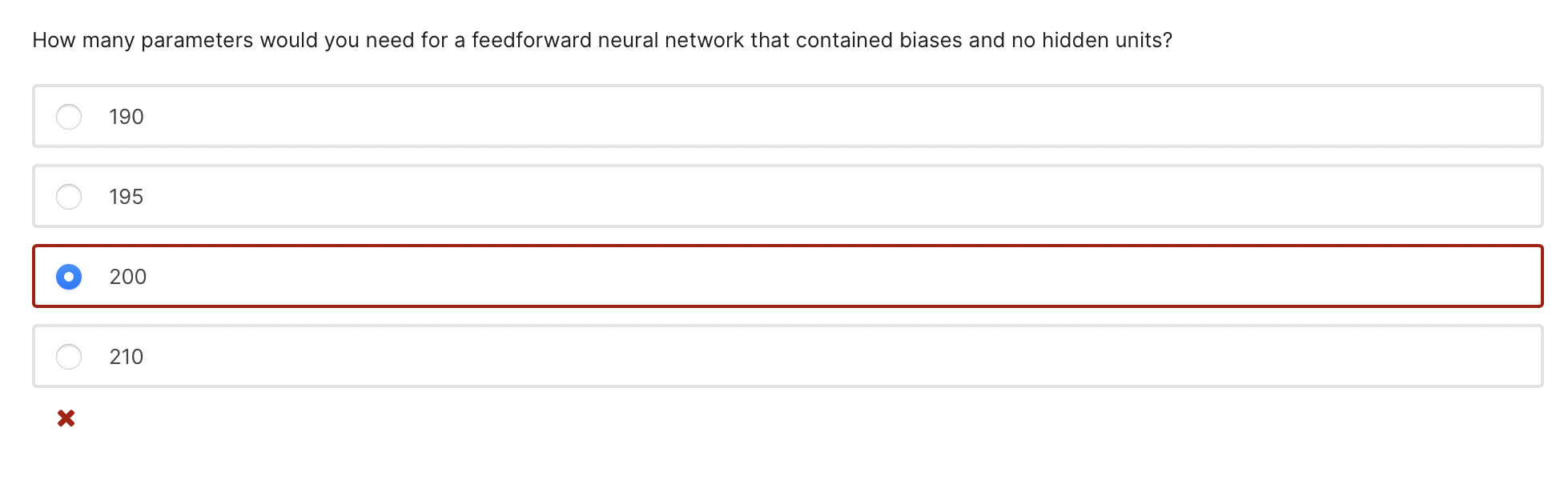 Solved How many parameters would you need for a feedforward | Chegg.com