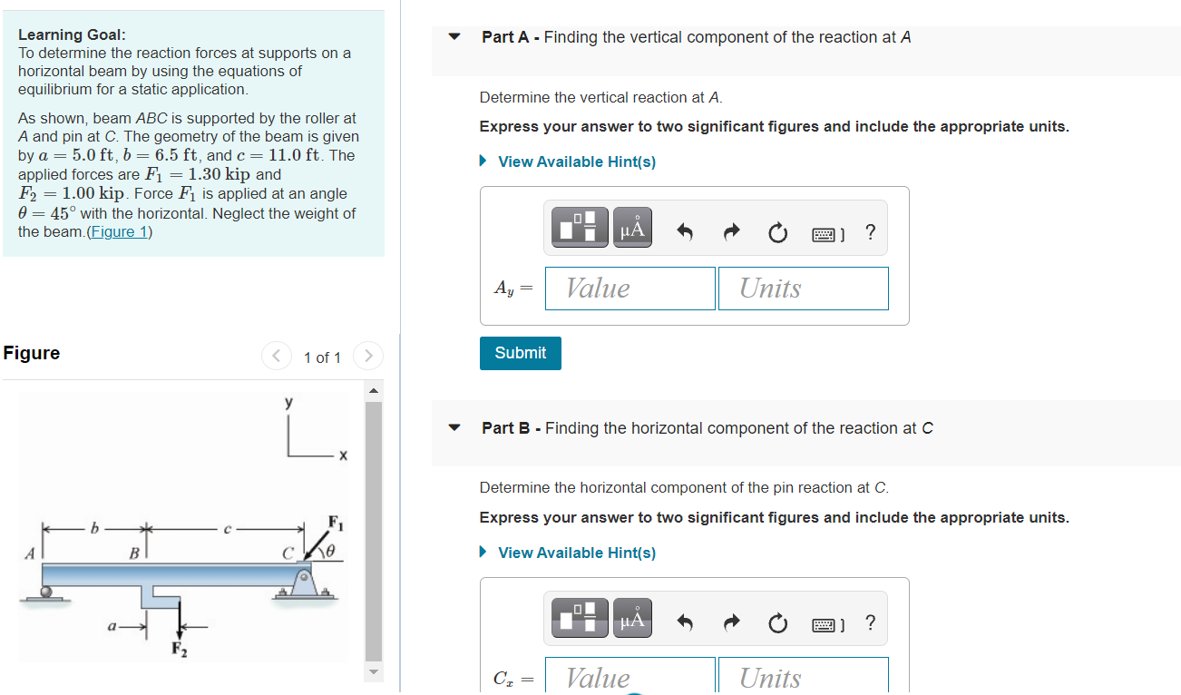 Solved Part A - Finding the vertical component of the | Chegg.com