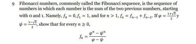 Solved 9 Fibonacci numbers, commonly called the Fibonacci | Chegg.com