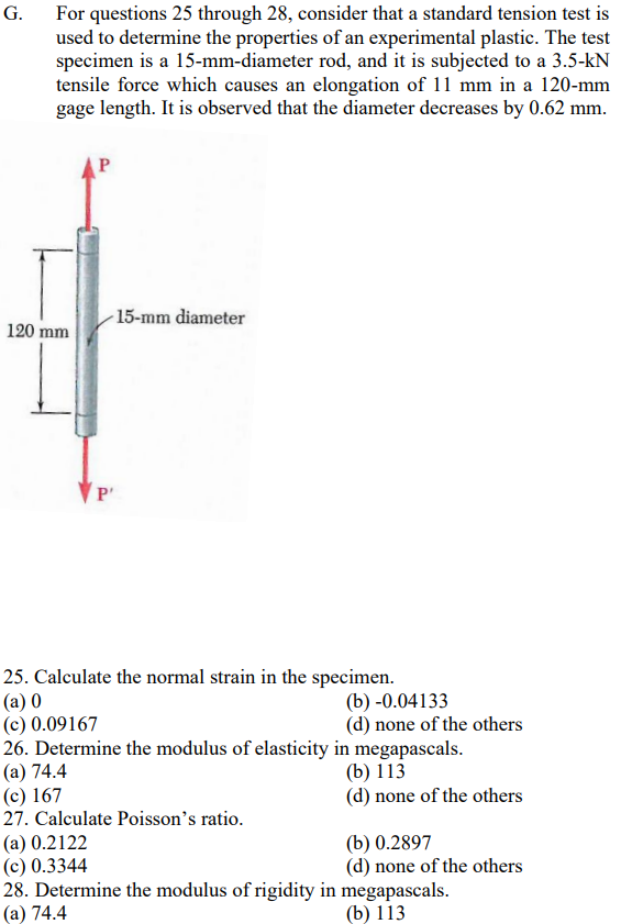 Solved For questions 25 through 28, consider that a standard | Chegg.com