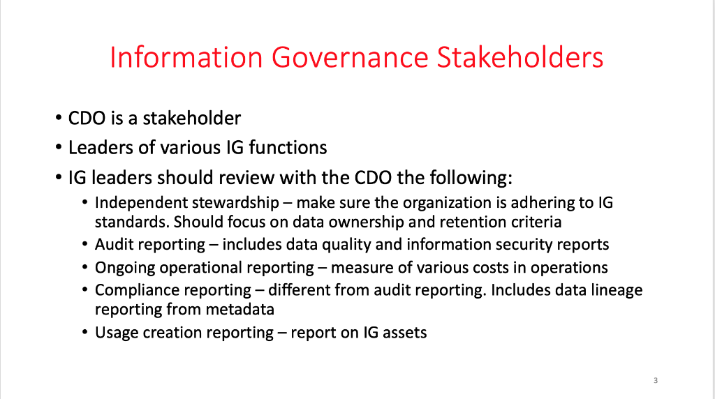 2. Briefly explain three items that IG leaders should | Chegg.com