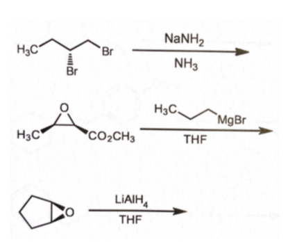 Solved NaNH2 Br NH3 Br H3C CO2CH3 THF LiAIH THF | Chegg.com