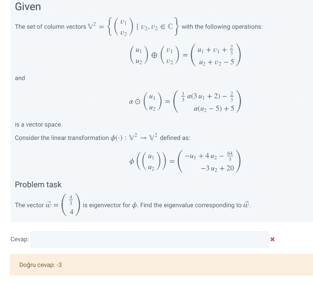 Solved The set of column vectors V2={(v1v2)∣v2,v2∈C} with | Chegg.com