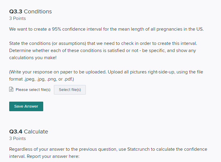 mom 39 full term 12 Options VOX One sample variance | Chegg.com