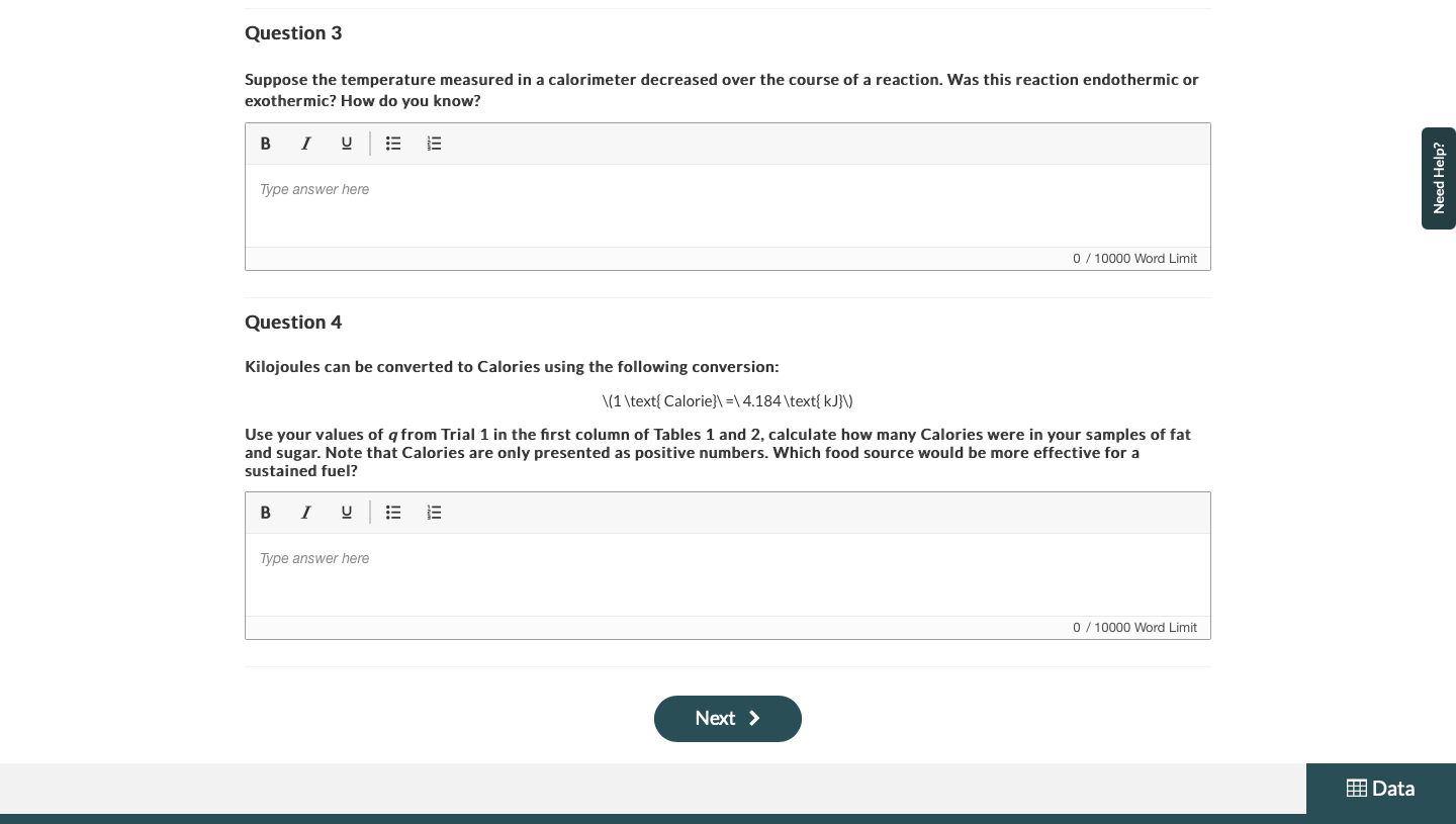 Solved Experiment 1 Data Table 1: Calorimetrv of | Chegg.com Solved Experiment 1 Data Table 1: Calorimetrv of | Chegg.com