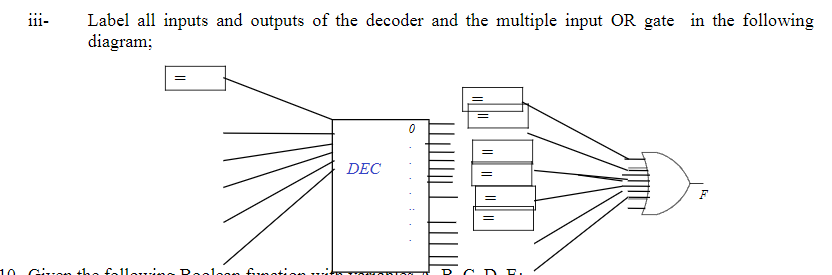 Solved 9 Given The Following Minterm Boolean Function F 1765