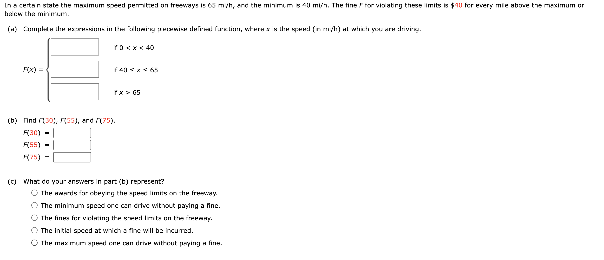 Solved below the minimum. (a) Complete the expressions in | Chegg.com