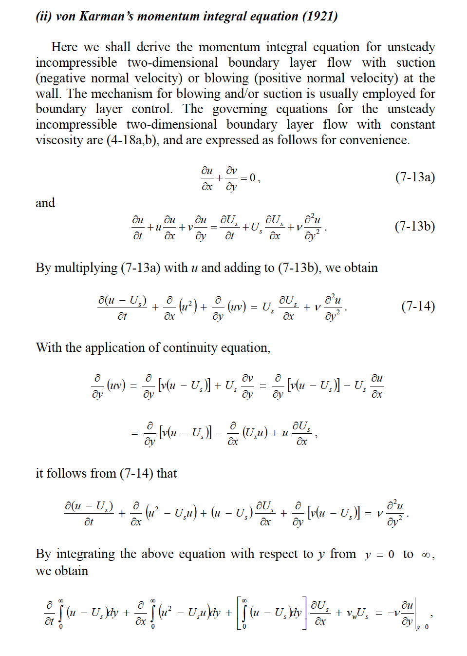 Solved (III) Integral method The integral method is an | Chegg.com
