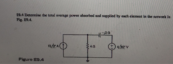 Solved Determine the total average power absorbed and | Chegg.com Solved Determine the total average power absorbed and | Chegg.com