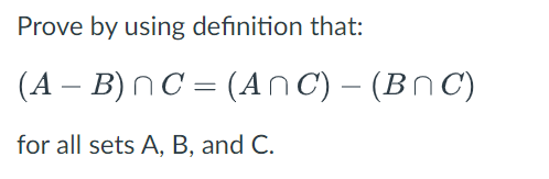 Solved This is Discrete Mathematics. Section is on Set | Chegg.com