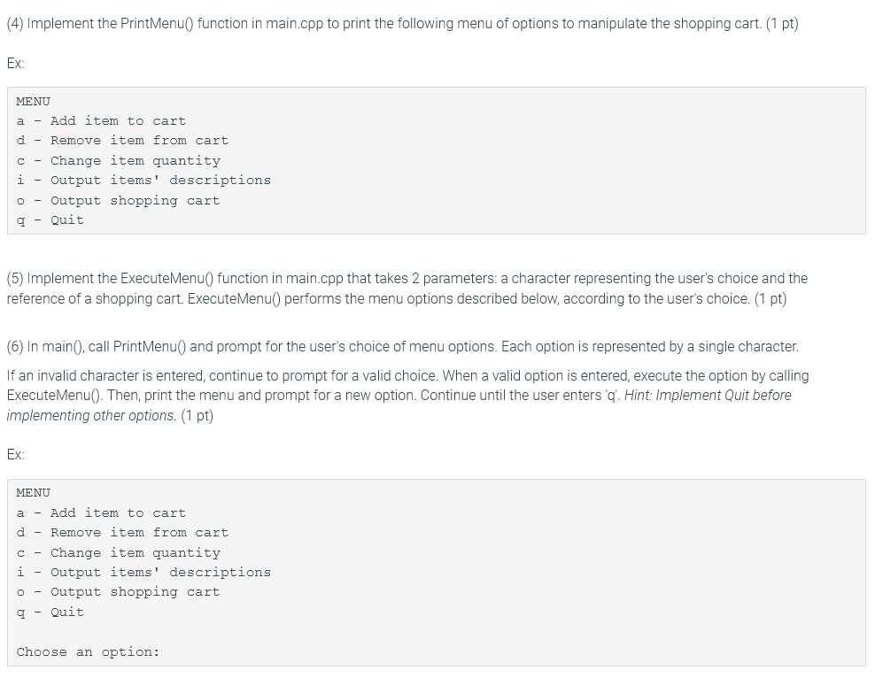 Solved This program extends the earlier "Online shopping | Chegg.com
