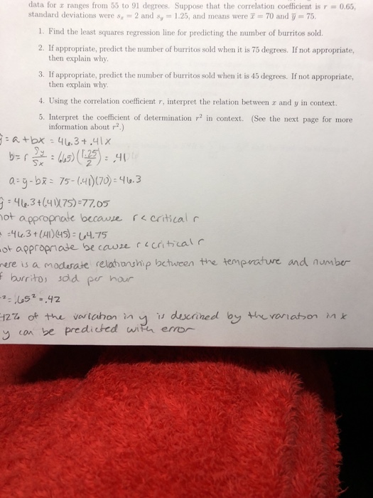 Solved data for ranges from 55 to 91 degrees. Suppose that | Chegg.com