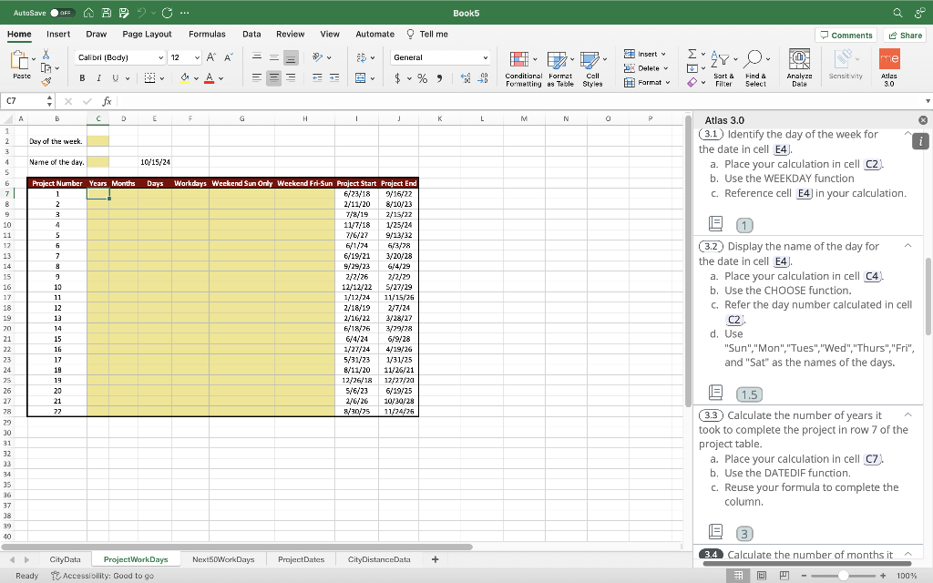 Solved (3.1) Identify the day of the week for the date in | Chegg.com