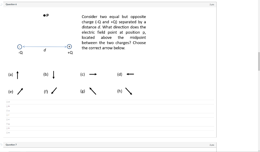 Solved Question 2 pts op Consider two equal but opposite | Chegg.com Solved Question 2 pts op Consider two equal but opposite | Chegg.com