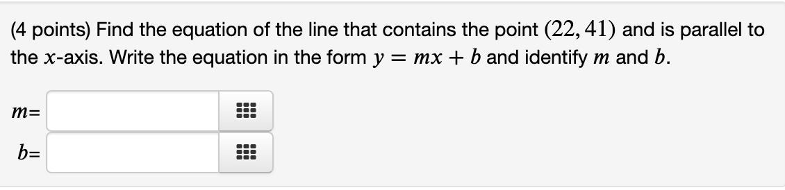 Solved (4 points) Find the equation of the line that | Chegg.com