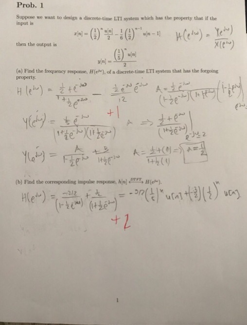 Solved Prob. 1 Suppose we want to design a discrete-time LTI | Chegg.com Solved Prob. 1 Suppose we want to design a discrete-time LTI | Chegg.com