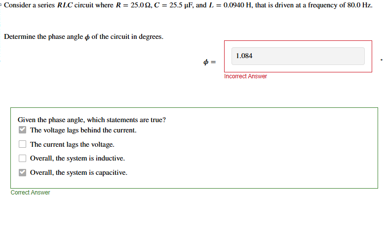 Solved Consider a series RLC ﻿circuit where | Chegg.com