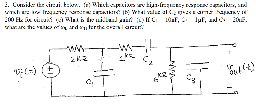 Solved Consider the circuit below. (a) ﻿Which capacitors are | Chegg.com