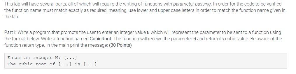 Solved This lab will have several parts, all of which will | Chegg.com
