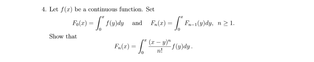 Solved Let f(x) be a continuous function. Set F0(x) =Z x 0 | Chegg.com