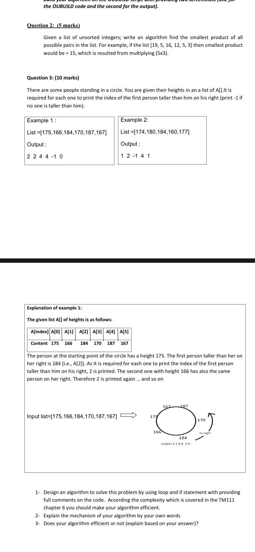 Solved (by using oubuild) There are some people standing in | Chegg.com