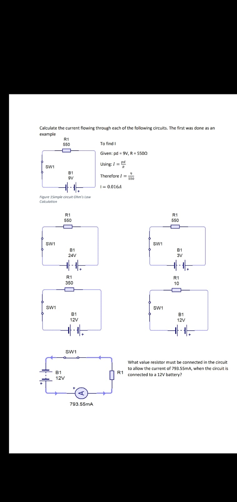 Solved Calculate the current flowing through each of the | Chegg.com